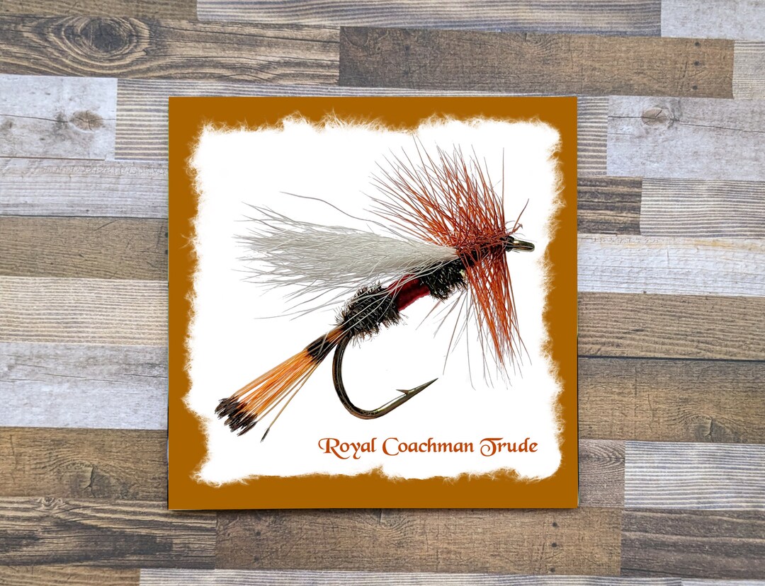 Royal Coachman Trude Fly Fishing Coasters Ceramic Tile 4x4 - Etsy
