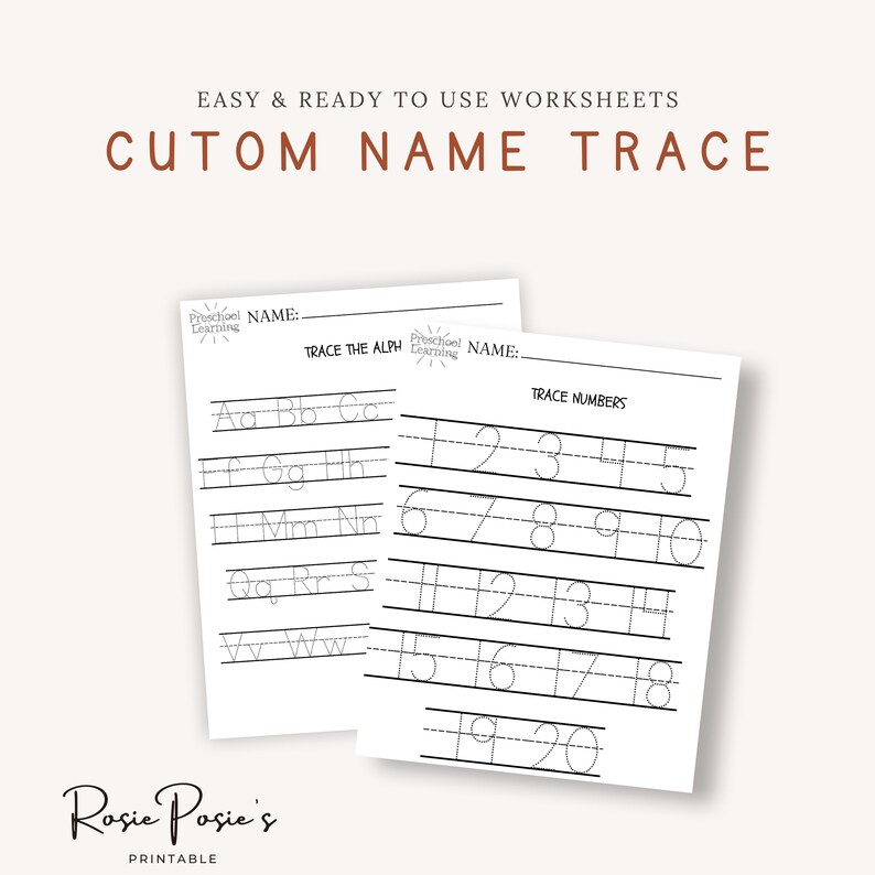 Line Tracing Worksheets, Alphabet, Numbers, Lines, Shapes, Homeschool ...