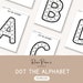 Dot the Alphabet, Worksheets, Homeschool, Classroom, Learning, Abcs - Etsy