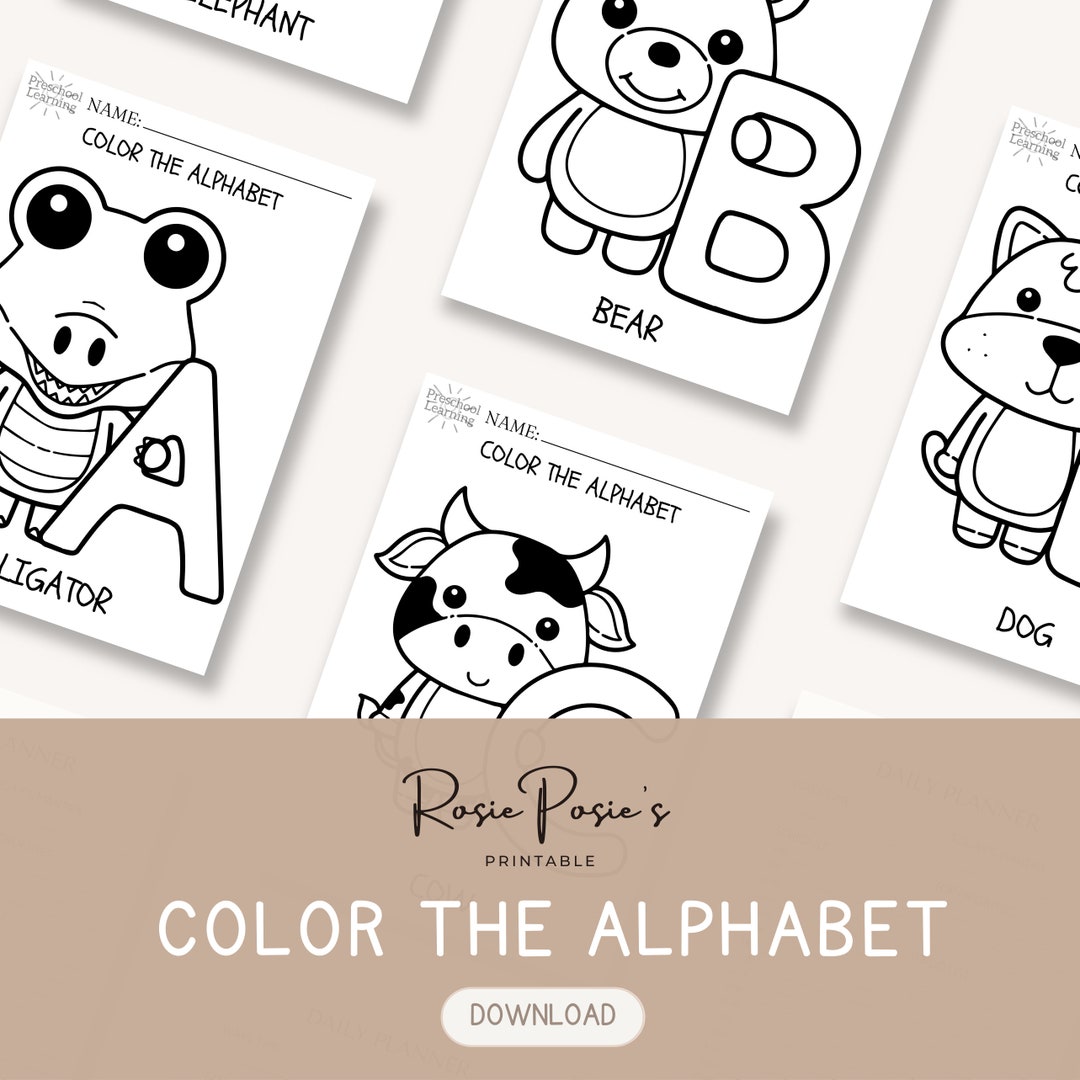 Color the Alphabet, Worksheets, Homeschool, Classroom, Learning, Abcs ...