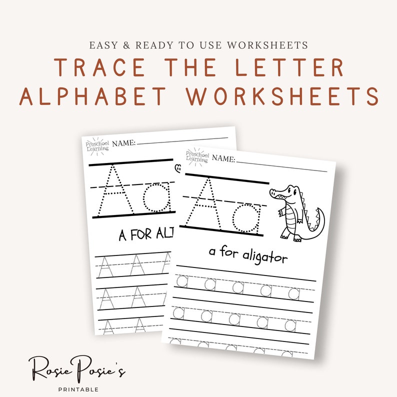 Tracing the Alphabet, Worksheets, Homeschool, Classroom, Learning, Abcs ...