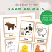 Farm Animals, Engaging Flashcards for Toodlers - Etsy