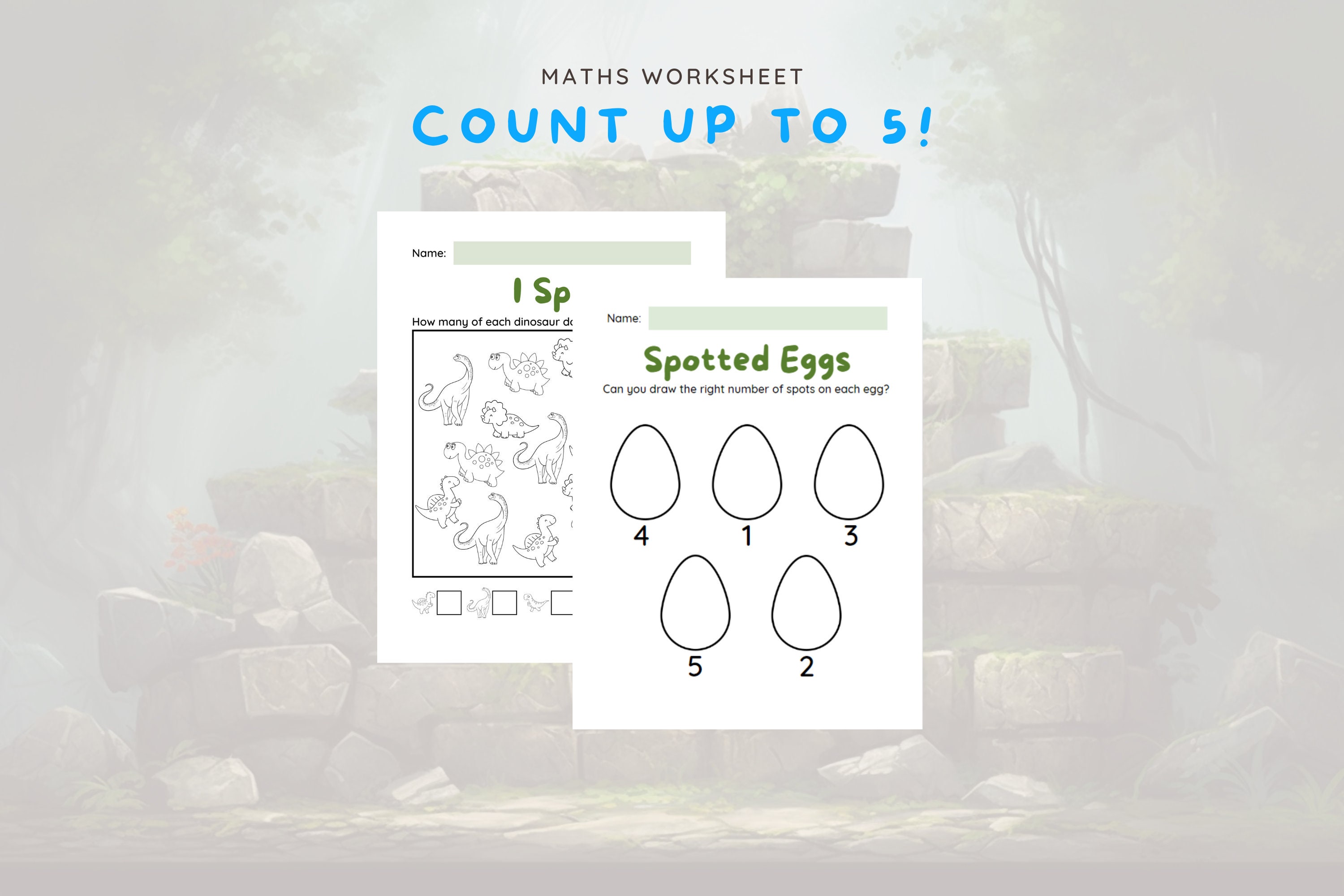 Dinosaur Themed Workbook 10 Educational Activities Including - Etsy