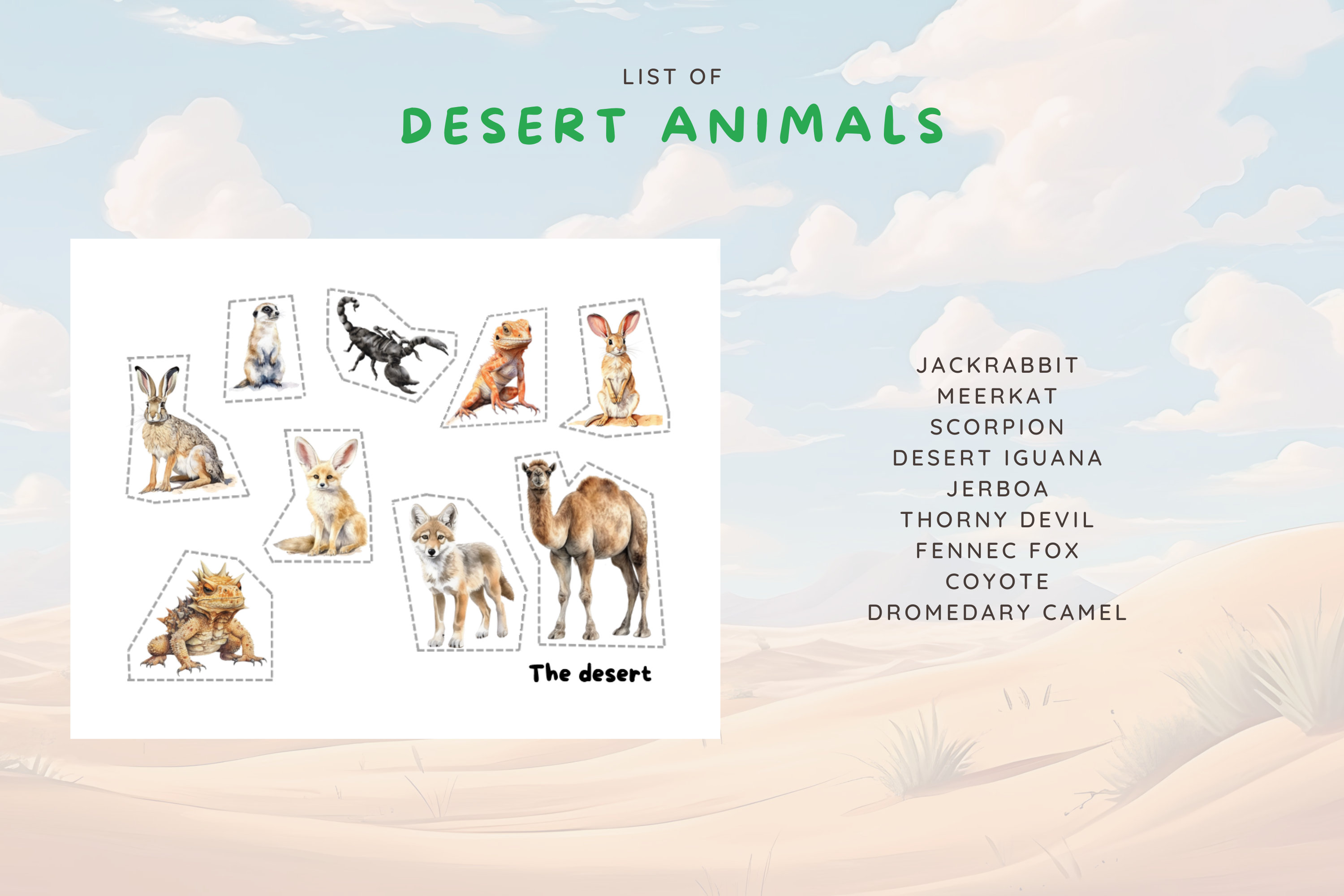 Animal Habitat Game, Matching Game for Toddlers, Ocean and Desert Biome ...