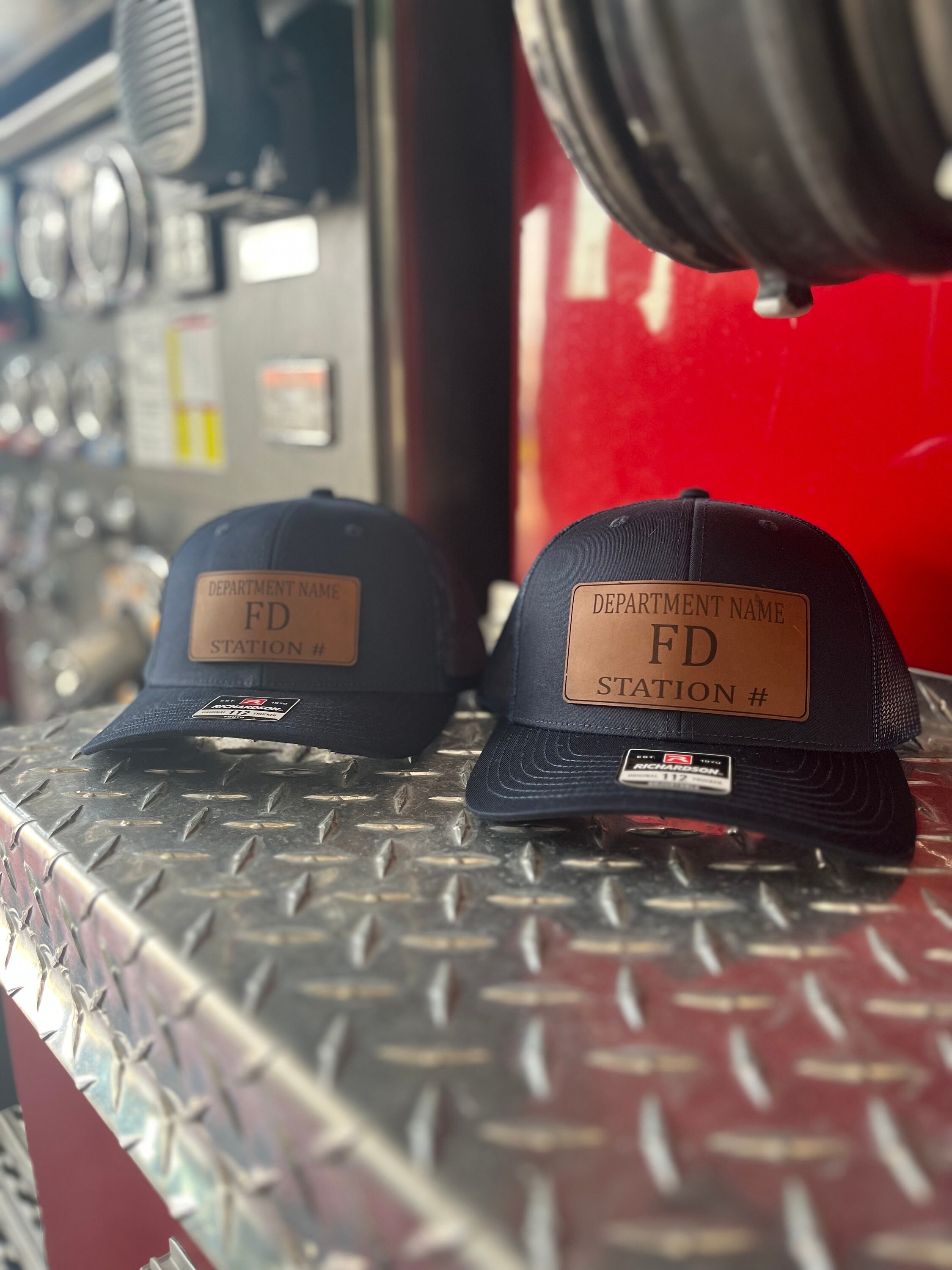 Leather Patch Hats Custom Leather Fire Station Passport Tag - Etsy