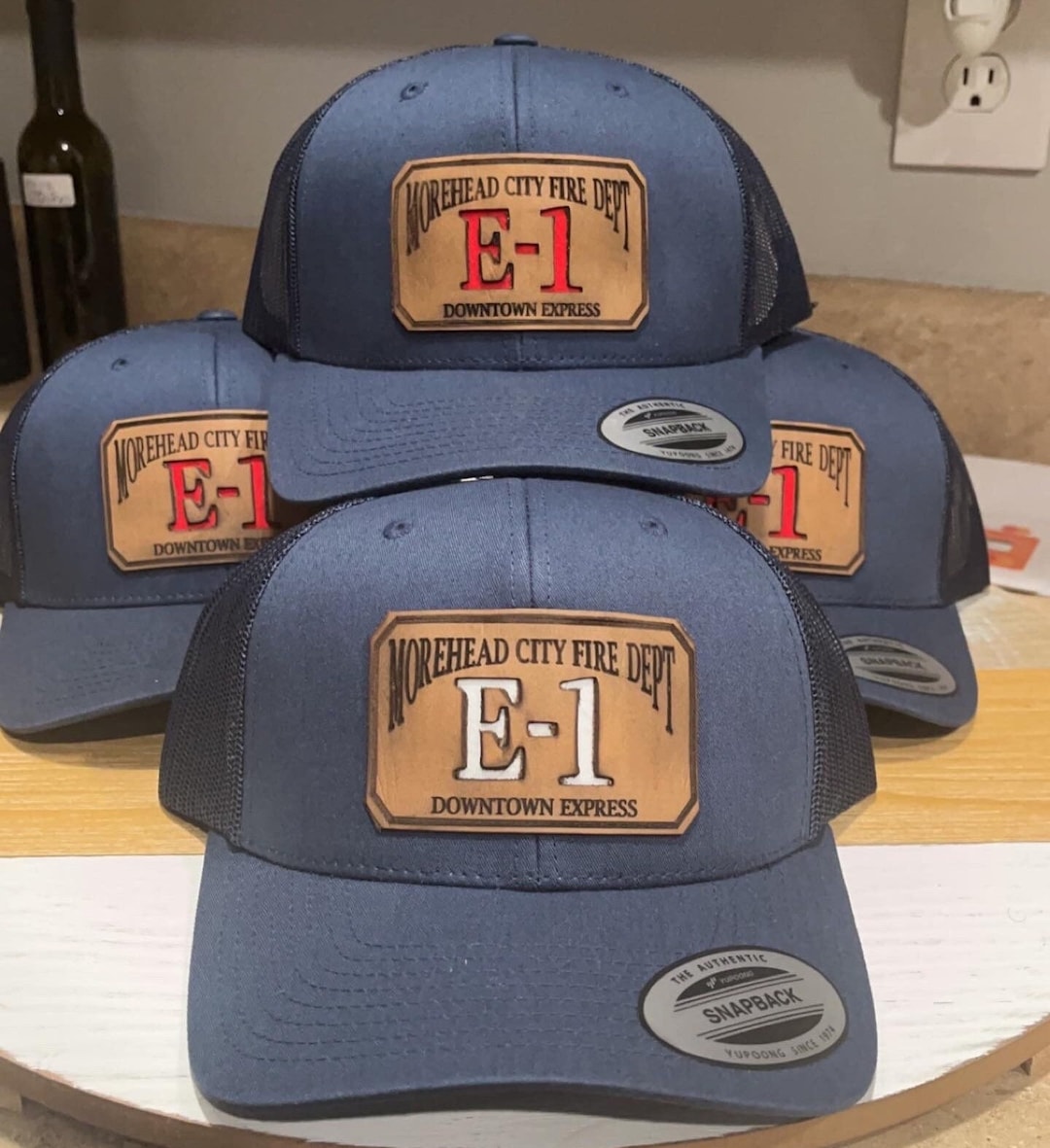 Leather Patch Hats Custom Leather Fire Station Passport Tag Hats - Etsy