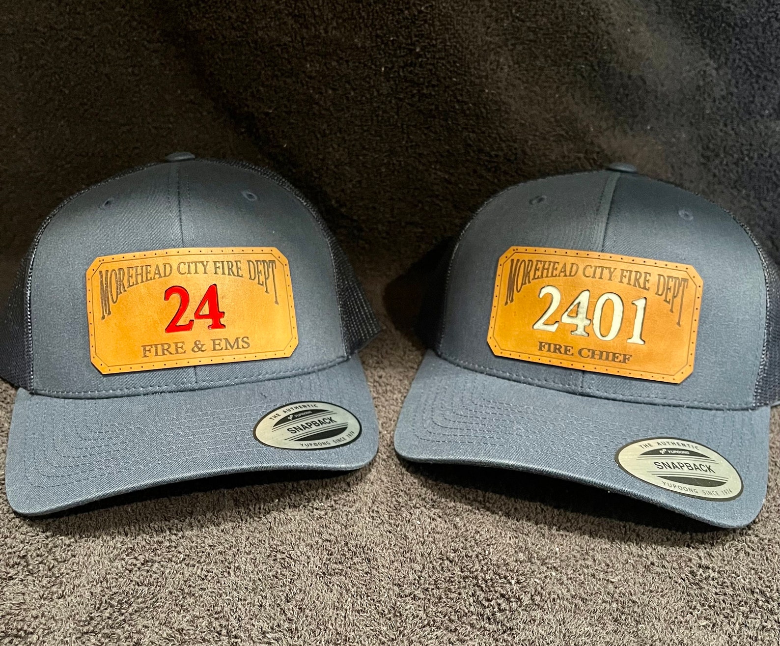 Leather Patch Hats Custom Leather Fire Station Passport Tag - Etsy