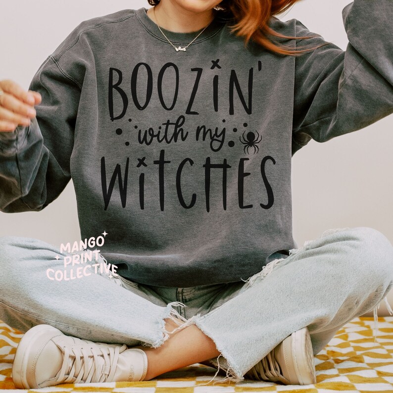 Halloween Witch SVG Halloween Wine Svg Boozin' With My - Etsy