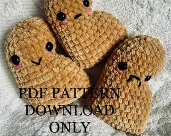 Chicken Nugget Pals Crochet Pattern FULL COLOR PDF Digital Download ...
