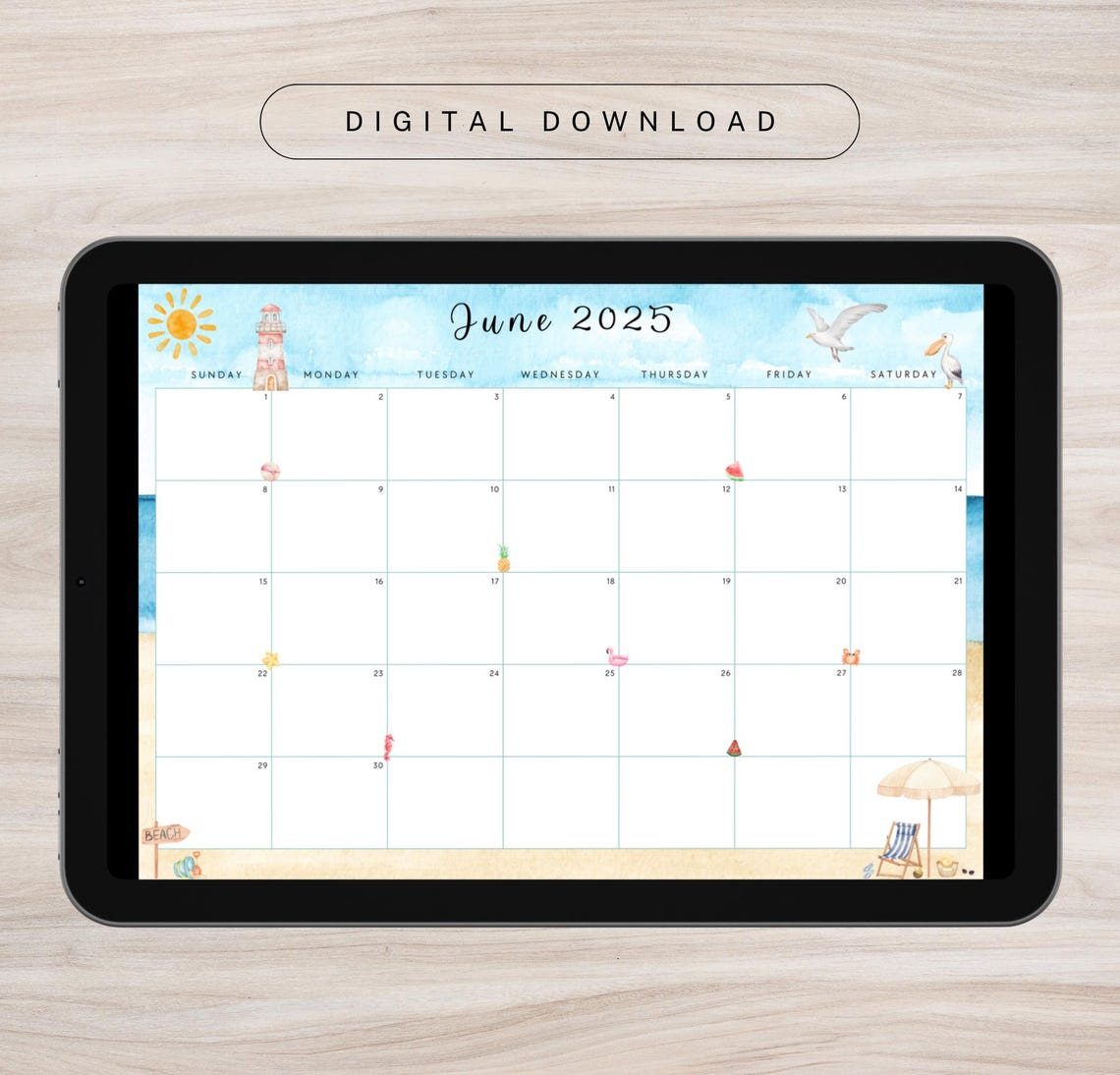 2025 Monthly Calendar Bundle: Themed Printable, Fillable PDF (sunday ...