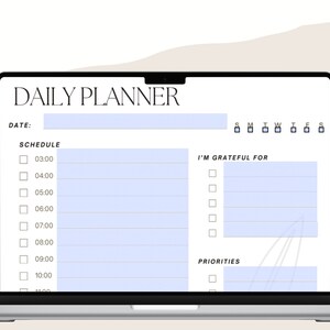Daily Planner | Editable Daily Planner | Printable | Fillable | Digital ...