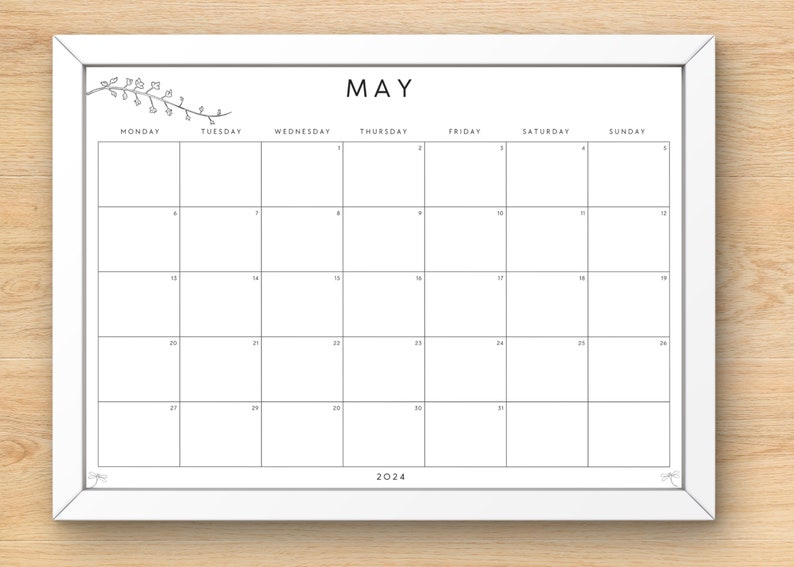 Editable May 2024 Calendar May Calendar Editable Calendar Printable ...