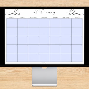 Editable February 2024 Calendar February Calendar Editable Calendar ...