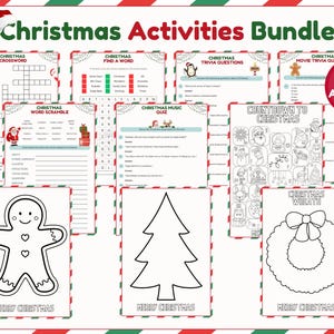 10 Printable Christmas Activities | Christmas Activity Pages ...
