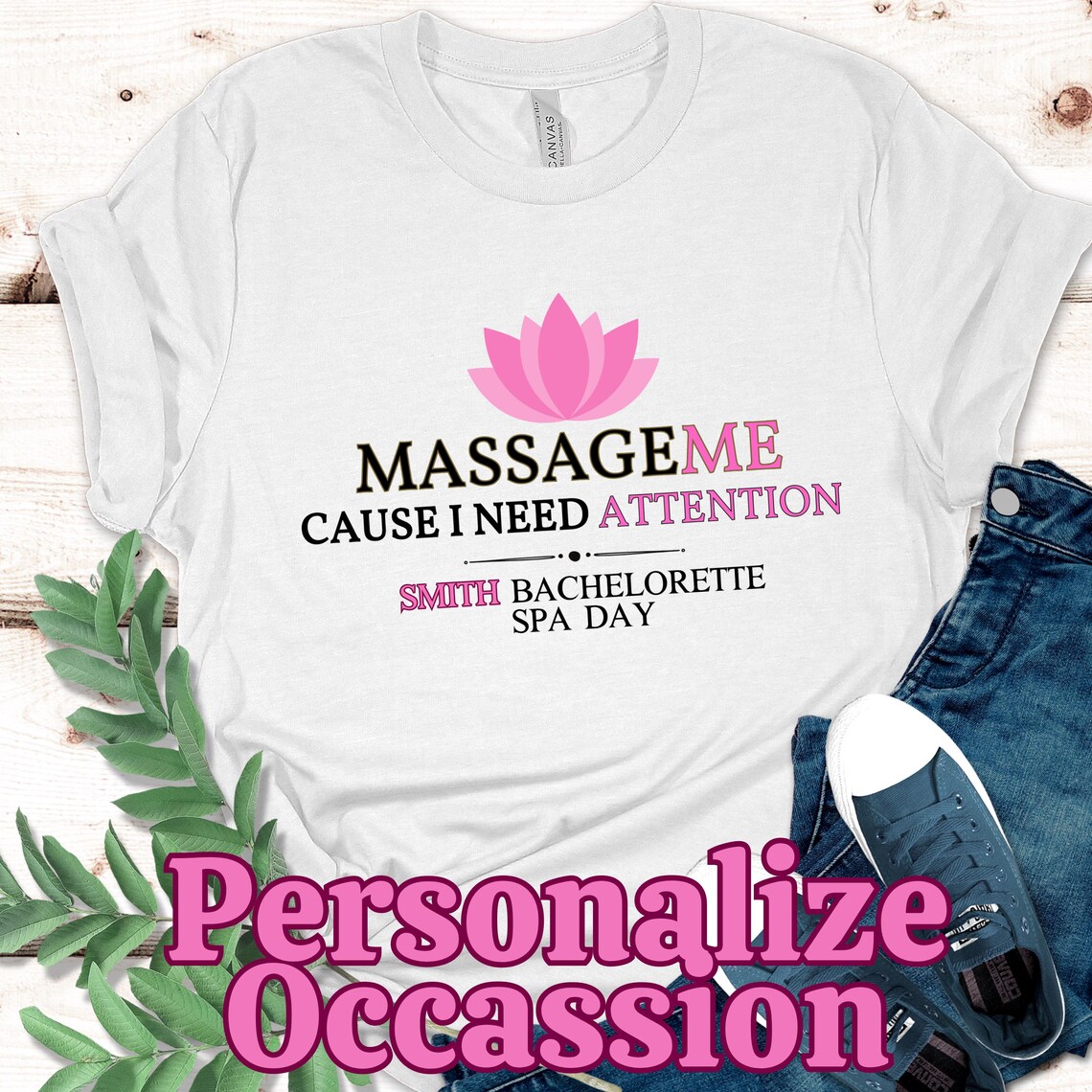 Bachelorette Party Shirts Spa Day Bridal Party Shirts Bride Bridesmaid ...