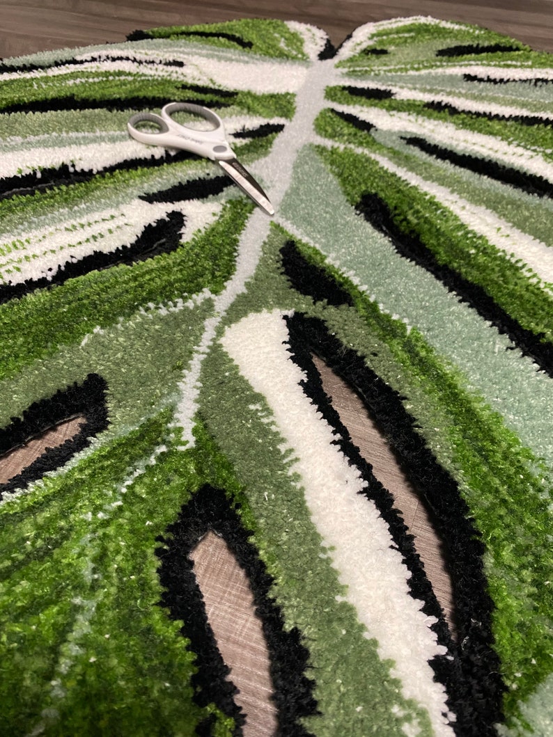Monstera Leaf Rug - Etsy