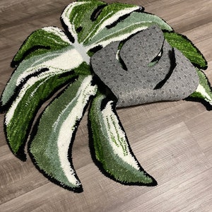 Monstera Leaf Rug - Etsy