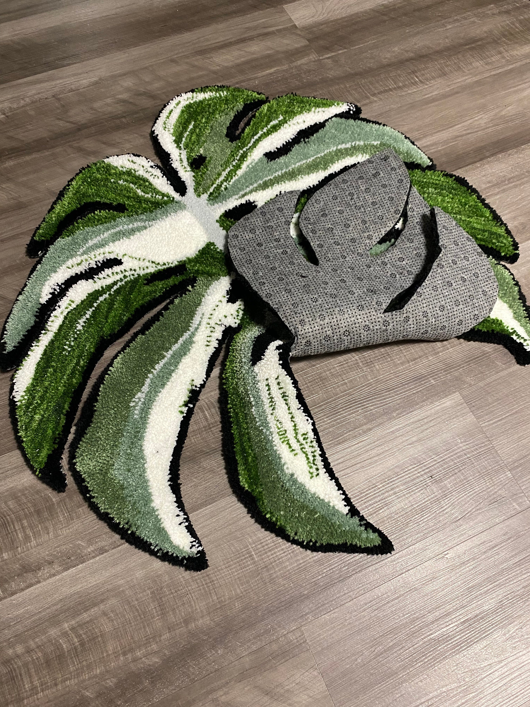 Monstera Leaf Rug Etsy