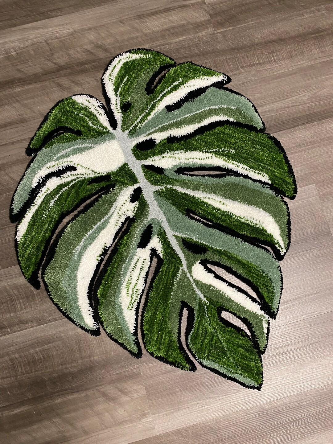 Monstera Leaf Rug - Etsy