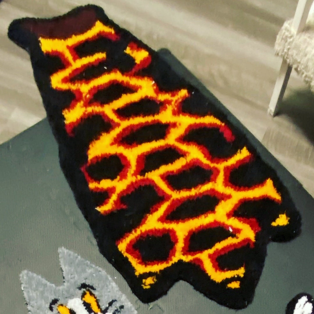 Old School Runescape Infernal fire Cape Rug - Etsy
