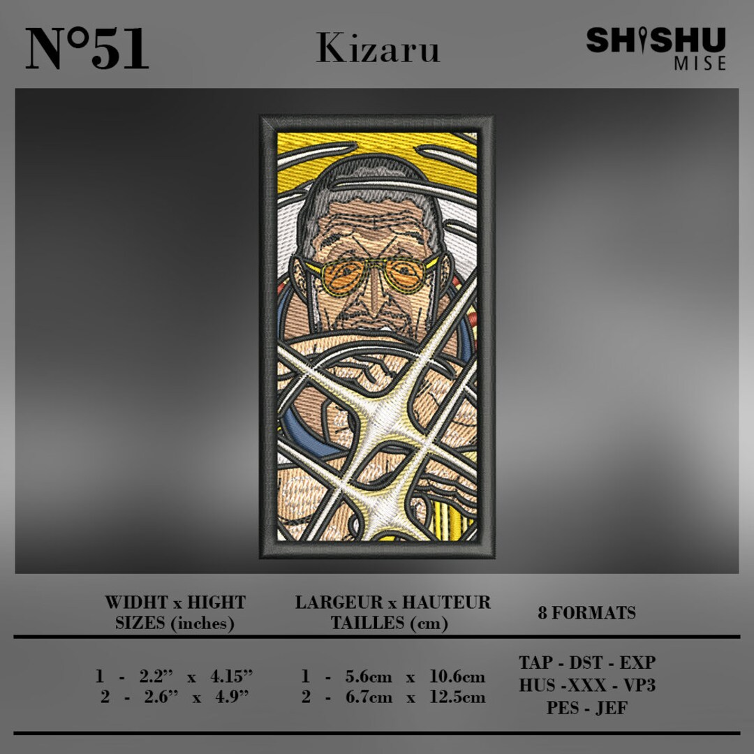 Light Admiral Anime Inspired Embroidery Design File Embroidery - Etsy