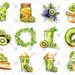 Watercolor Kiwi Clipart - PNG Format Transparent Background Instant ...
