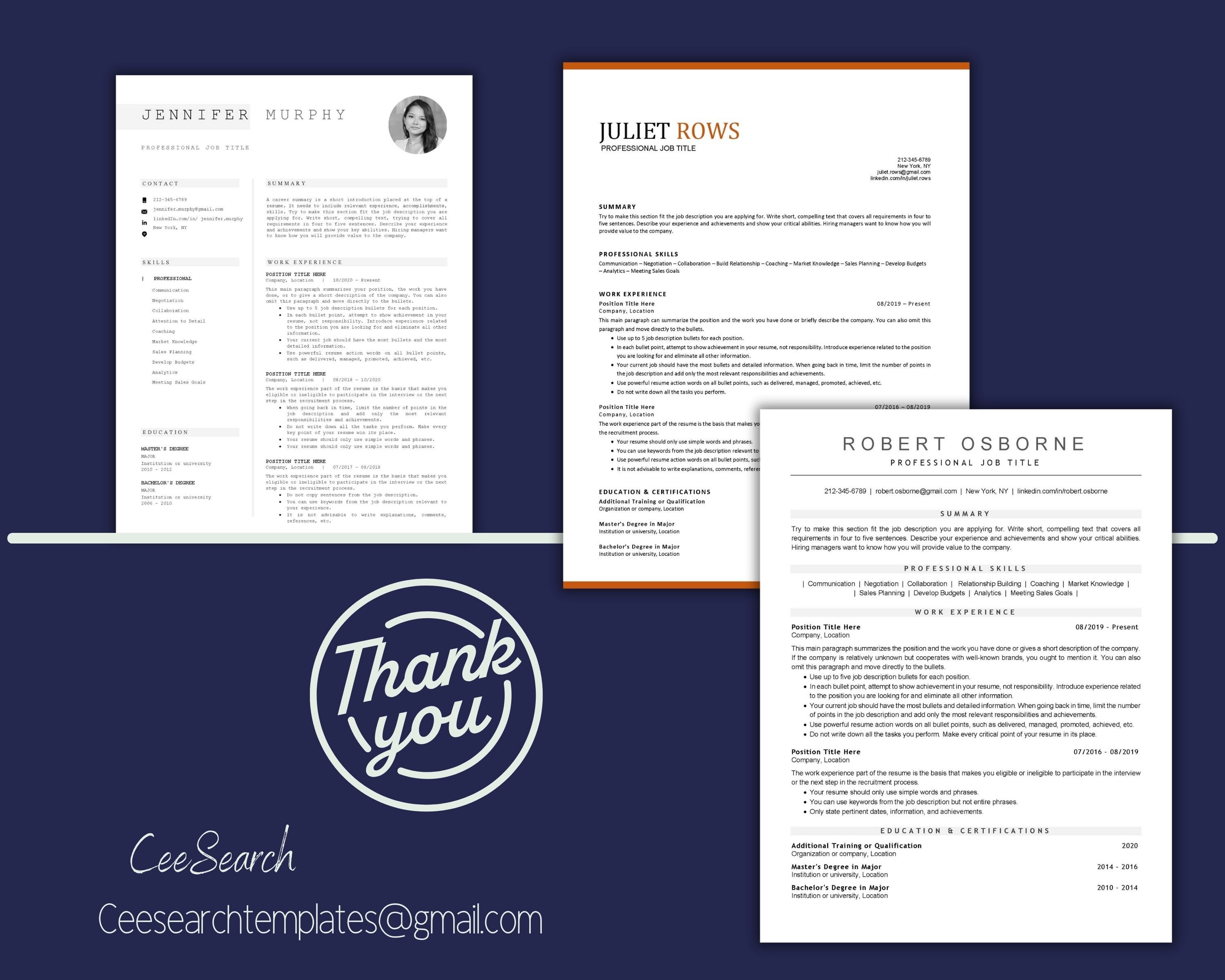 Professional ATS Resume, 1&2 Pages, Matching Cover Letter and ...