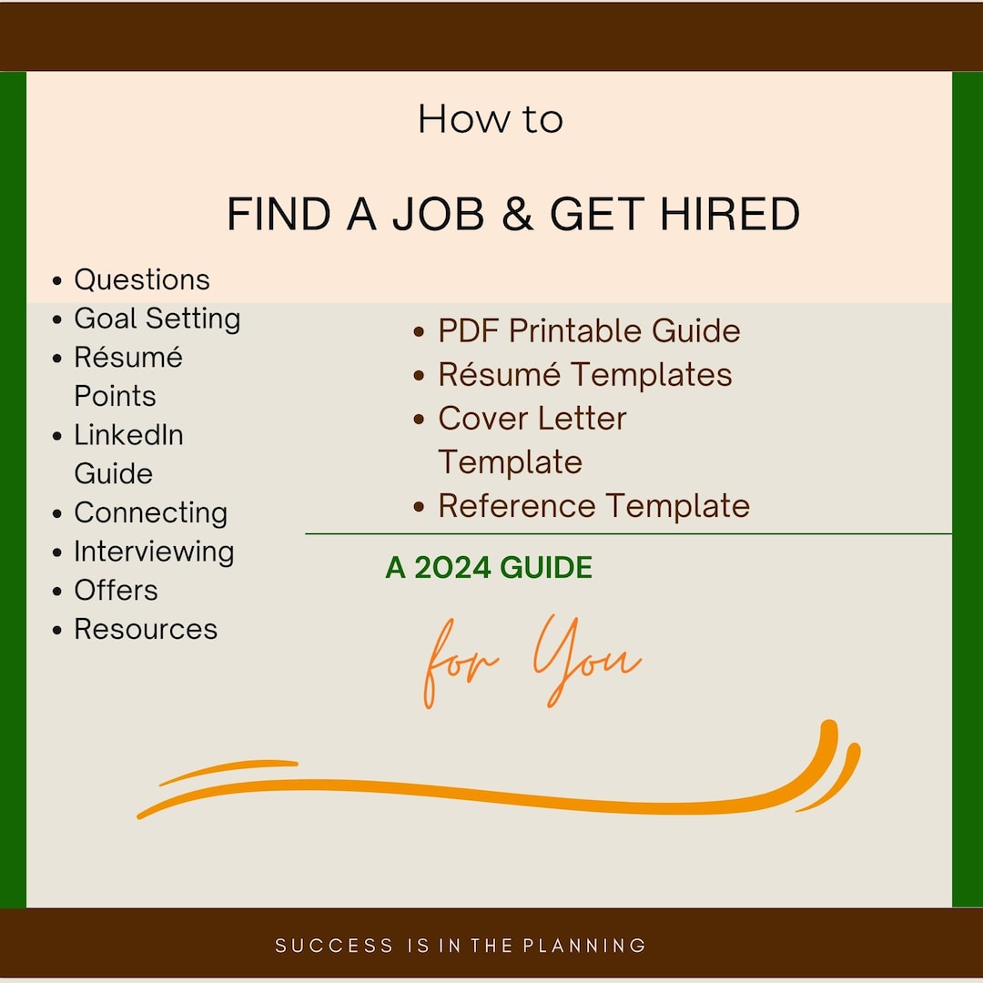 Jobseeker Kit, Step-by-step Guide, Resume Template, Word, Google. All ...