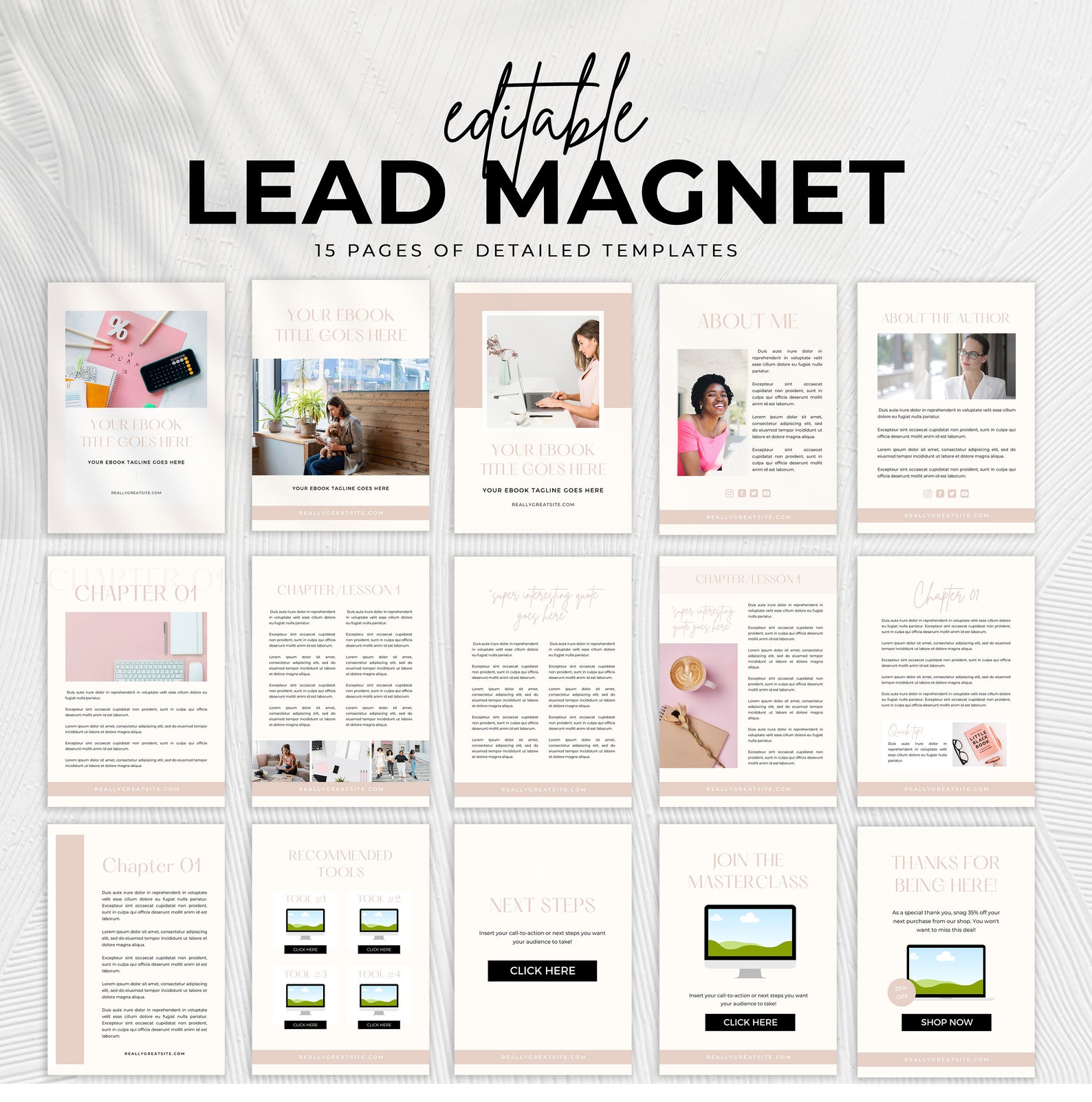 Modern Lead Magnet Templates, Lead Magnet Ideas, Minimal Lead Magnet ...