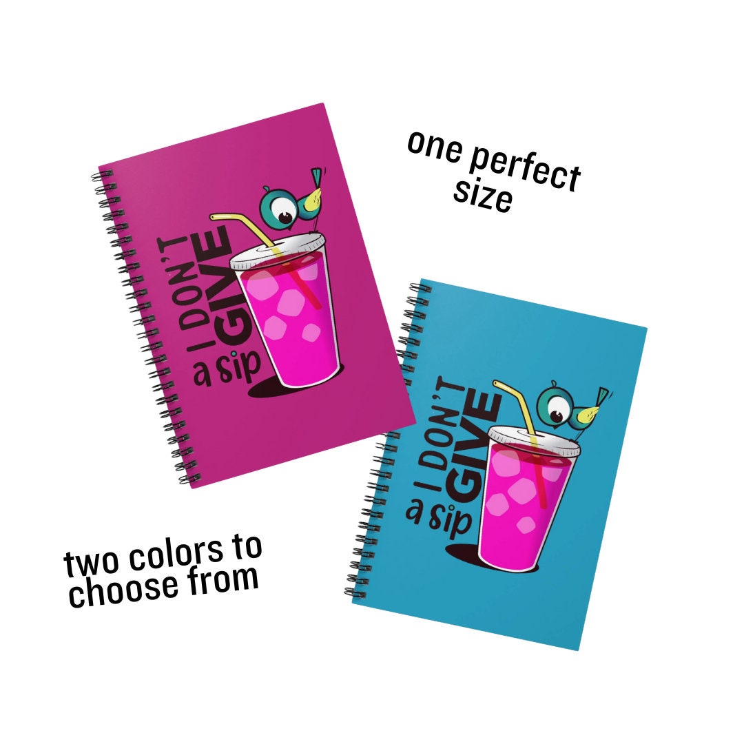 Spiral Notebook 6"x8" Ruled Line Pages Gift for Her Daily Log Journal ...