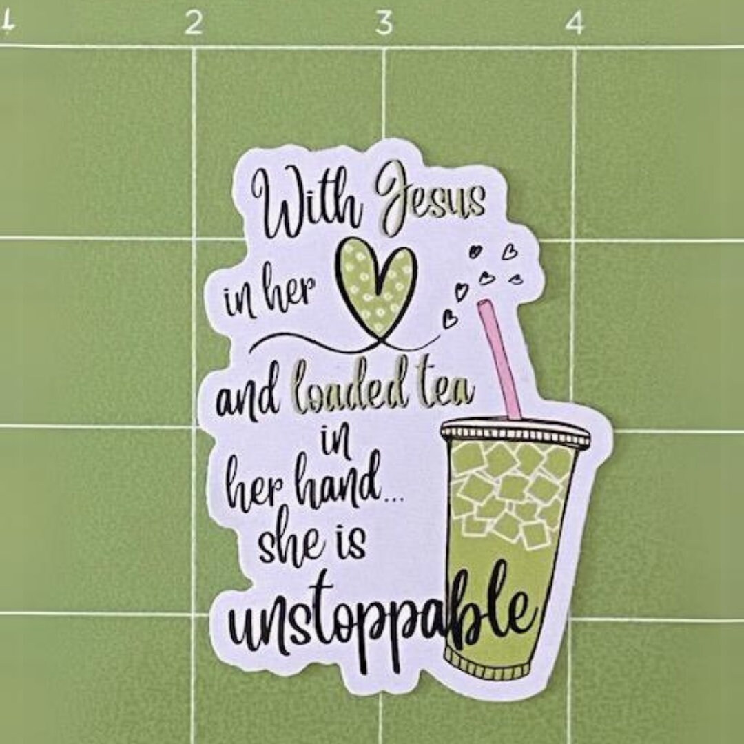 Loaded Tea Sticker 3x3 Specialty Vinyl Colorful Sticker for Tea Cup ...