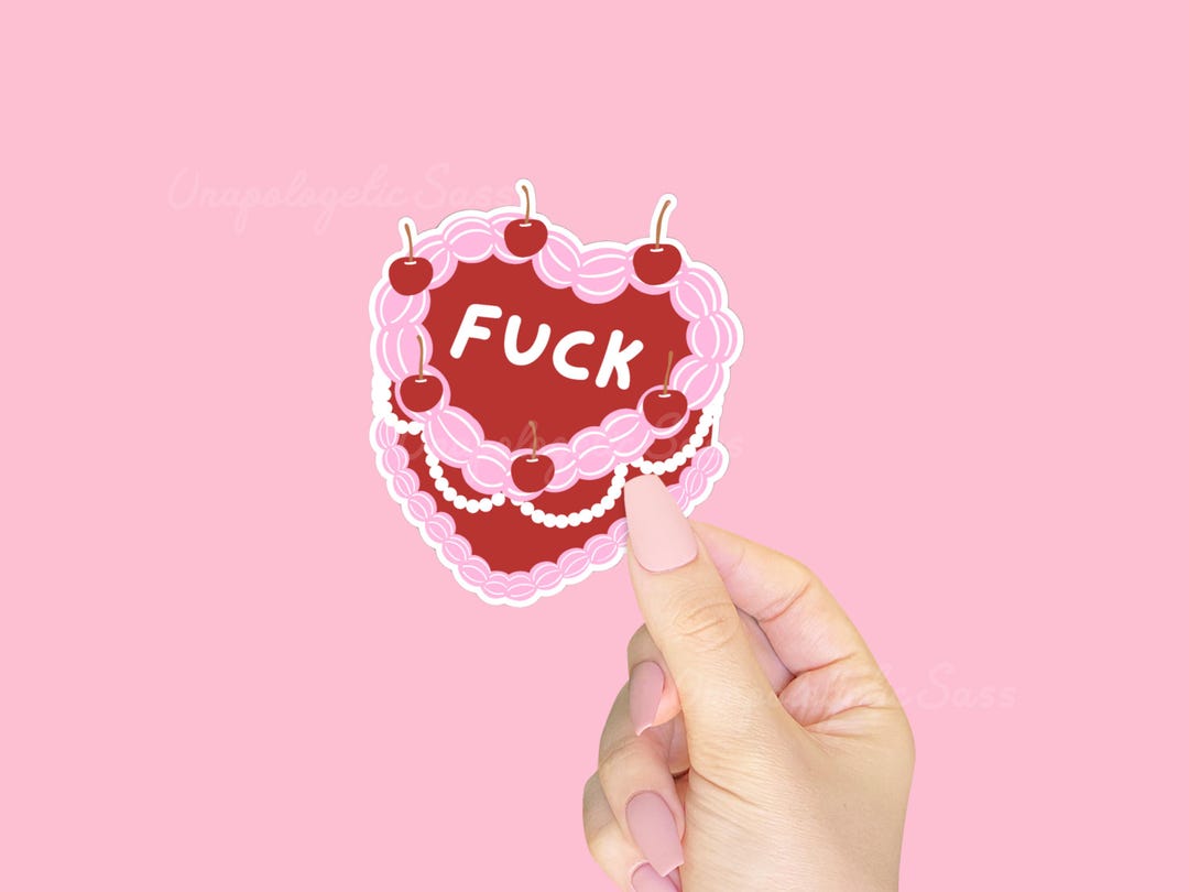 Sassy Cake Holographic Vinyl Sticker - Funny Sticker for Phone Cases - Etsy
