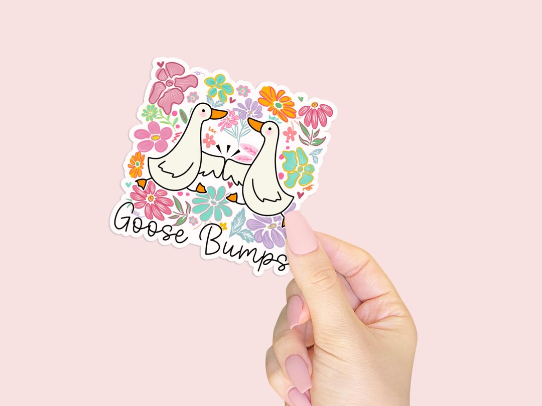 Cute Goose Bumps Waterproof Sticker - Gift for Best Friends - Vinyl ...