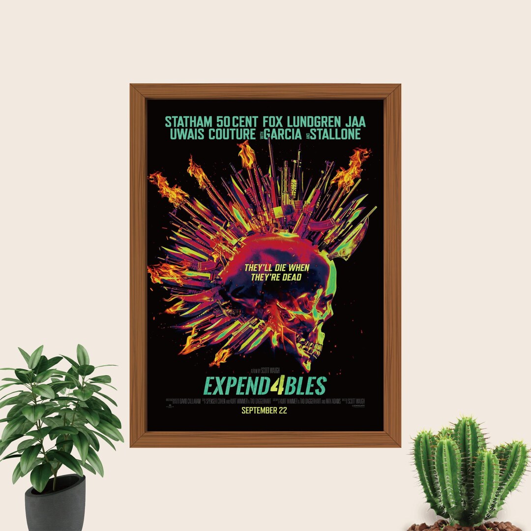 Expend4bles Movie Poster High Quality Canvas Print Canvas - Etsy