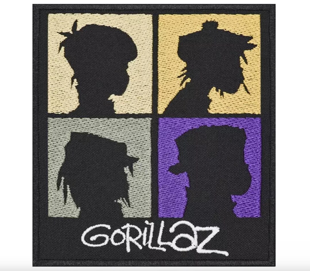 Gorillaz Embroidered Sew-on Patch British Alternative Electronic Trip Hop Art Pop Funk Band Logo ...