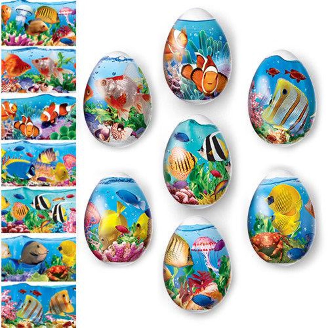 Fish Aquarium Marine Life Decorative Easter Egg Wraps | Pysanka Pysanky ...