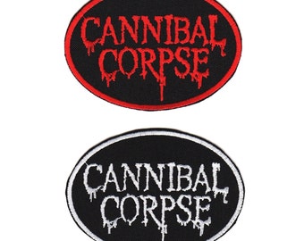 Cannibal Corpse Patch 4.8 Inch Embroidered Iron / Sew-on Badge American Death Brutal Metal Band ...