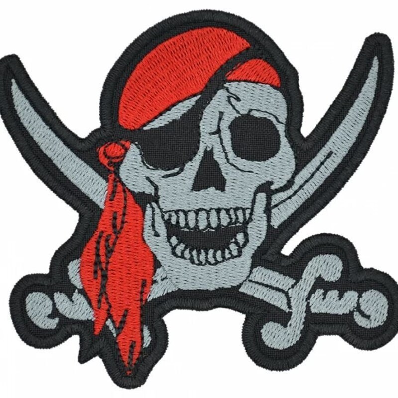 Embroidered Patch Pirates - Etsy