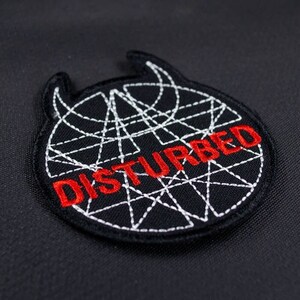 Disturbed Embroidered Sew-on Patch | Pentagram American Heavy Alternative Nu Metal Band Logo - Etsy