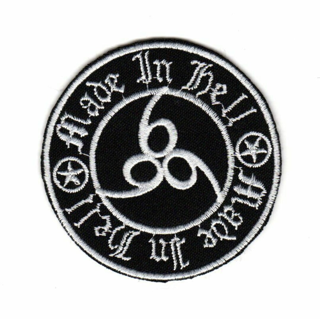 Made in Hell 666 Embroidered Sew-on Patch | Beast Number Satan Devil ...