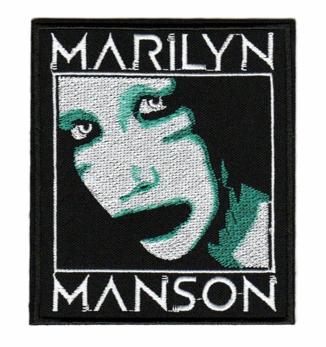 Marilyn Manson Embroidered Sew-on Patch | Brian American Singer ...
