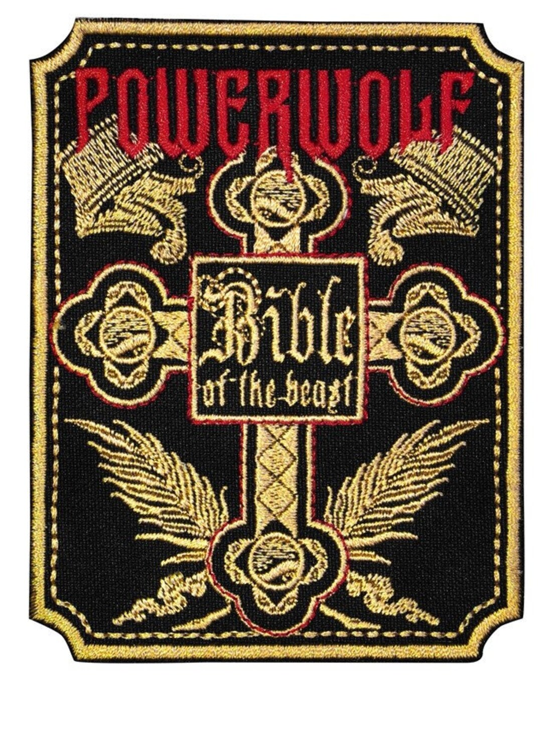 Powerwolf Bible of the Beast Embroidered Sew-on Patch | Cross German ...