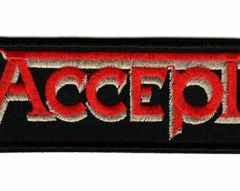 Accept, Vintage Early 80s Sew on Patch Deadstock Never Used, European Tour, Lion Logo, Accept ...