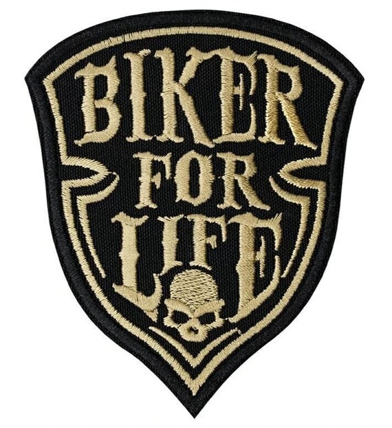 Embroidered Biker Patch 1"x4" Custom Embroidered Name Tag Motorcycle