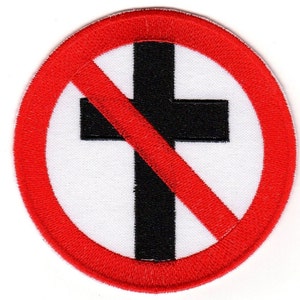 Bad Religion Crossbuster Embroidered Sew-on Patch | Cross Red X ...