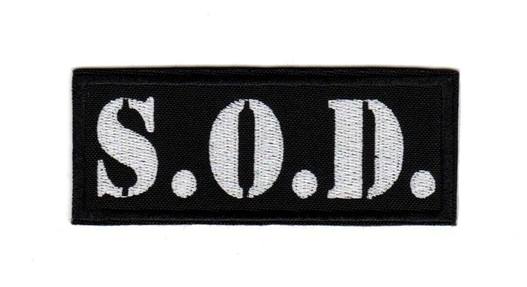 S.O.D. SOD Stormtroopers of Death Embroidered Sew-on Patch | American ...
