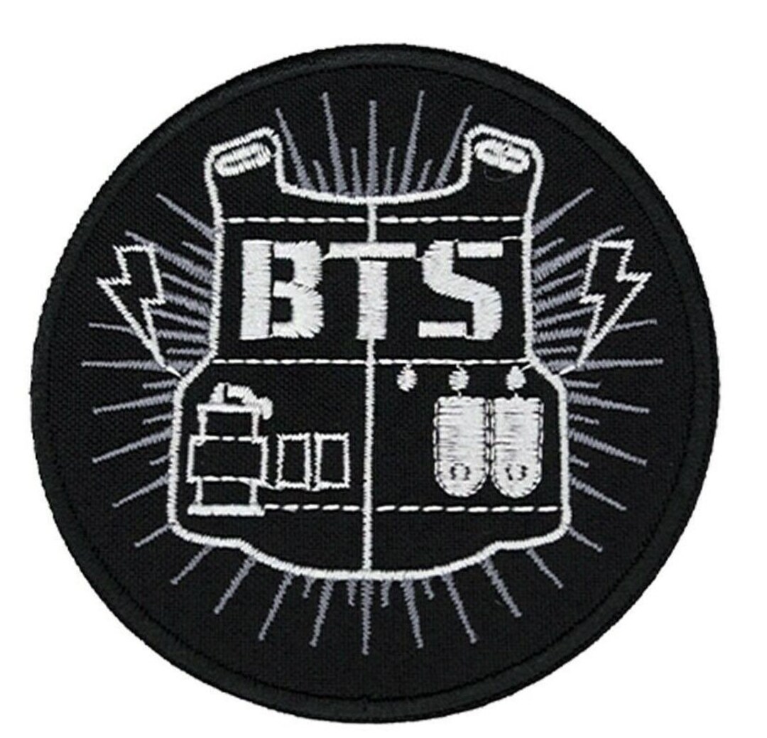 BTS bangtan Boys Embroidered Sew-on Patch Bangtan Sonyeondan Vest ...