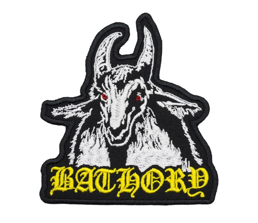 Bathory Embroidered Sew-on Patch Baphomet Sabbatical Goat - Etsy