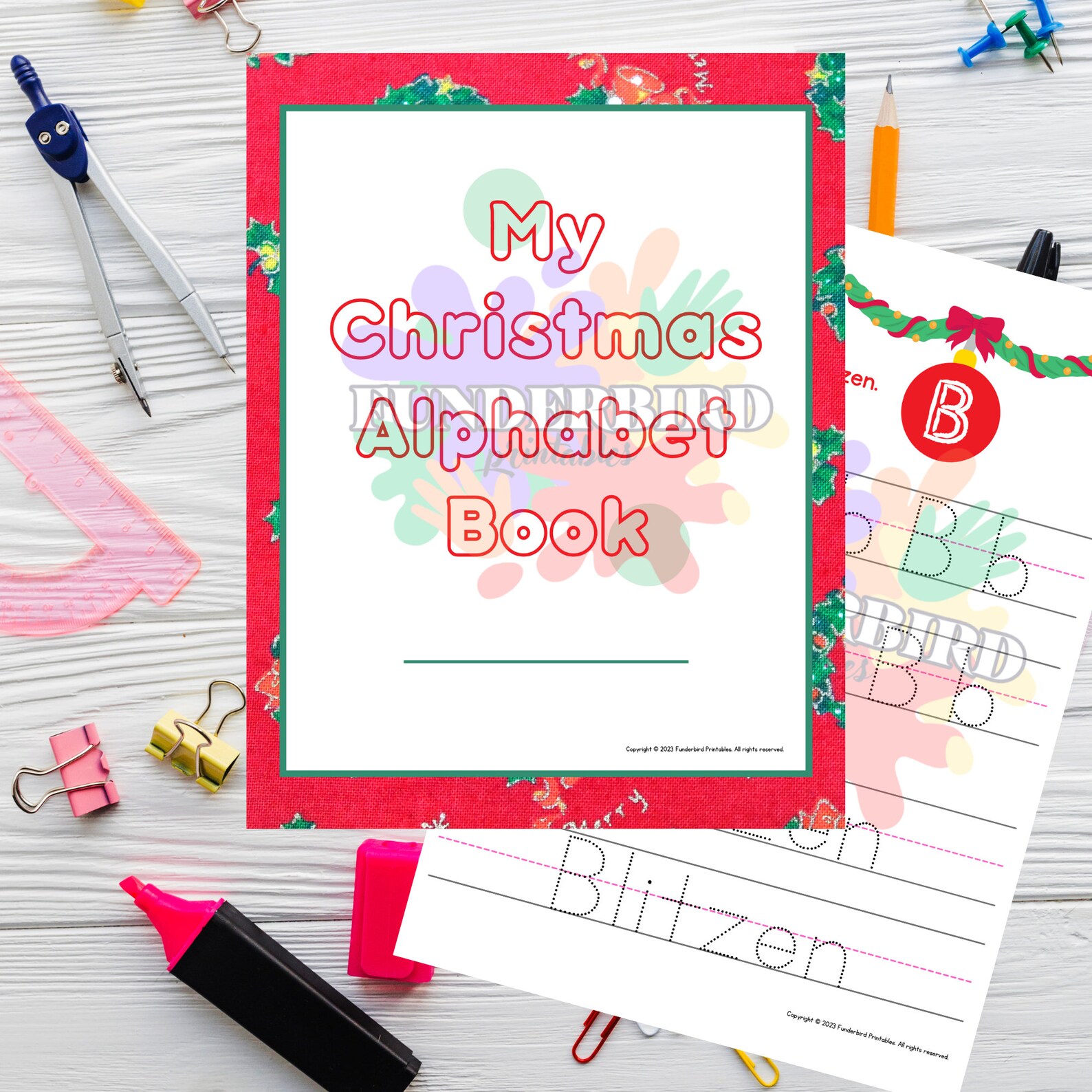 Alphabet Workbook A to Z Christmas Handwriting Tracing - Etsy