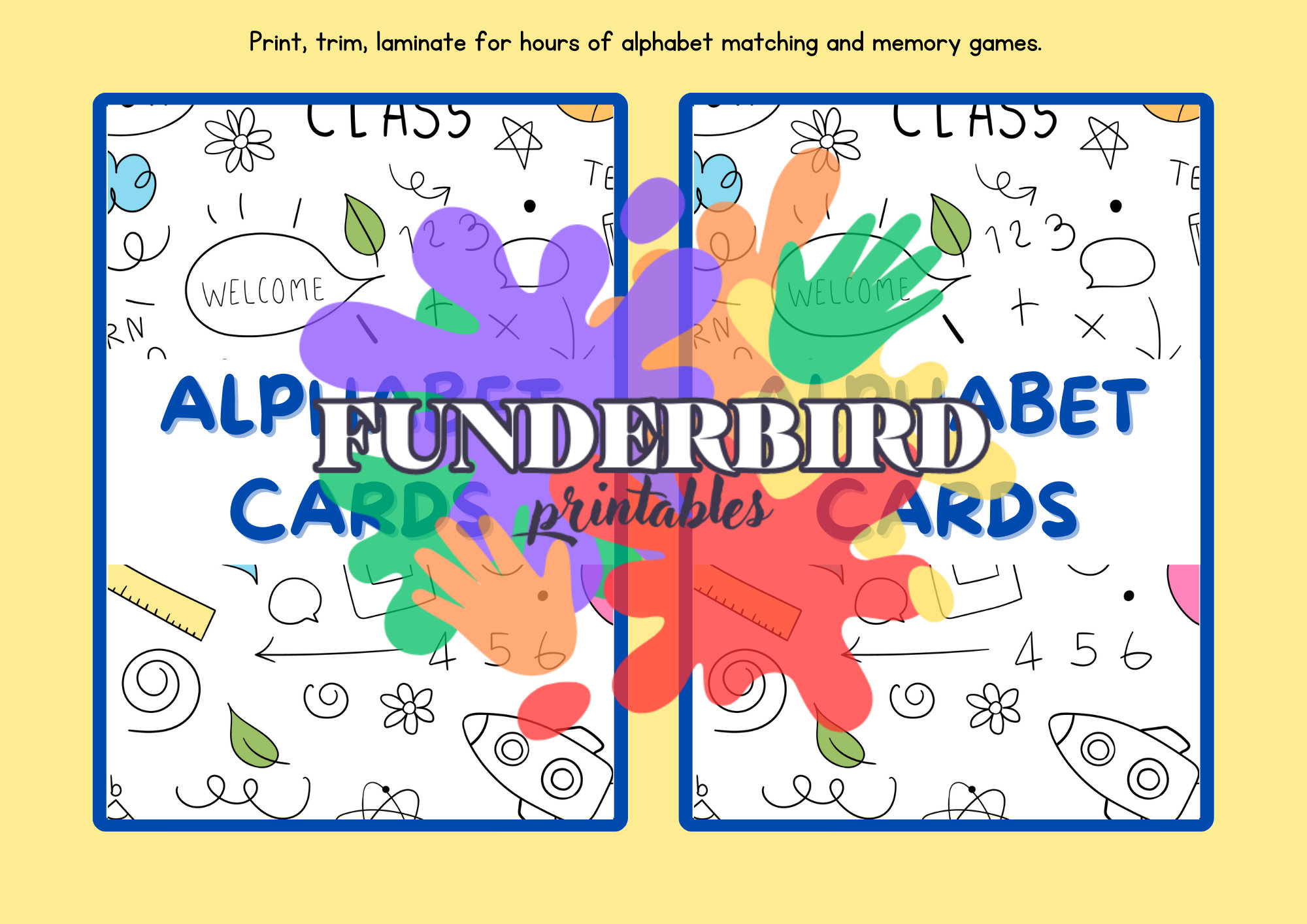 Alphabet Matching Game Printable Game Preschool - Etsy